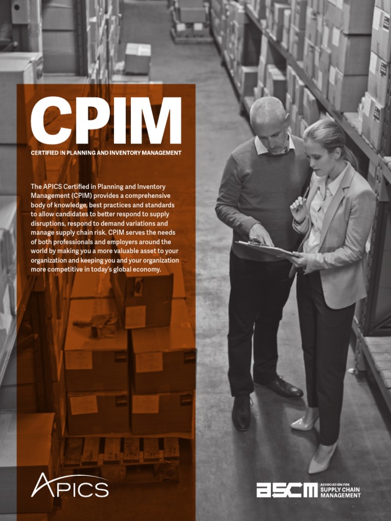 2021 CPIM Brochure | PDF | Supply Chain | Test (Assessment)