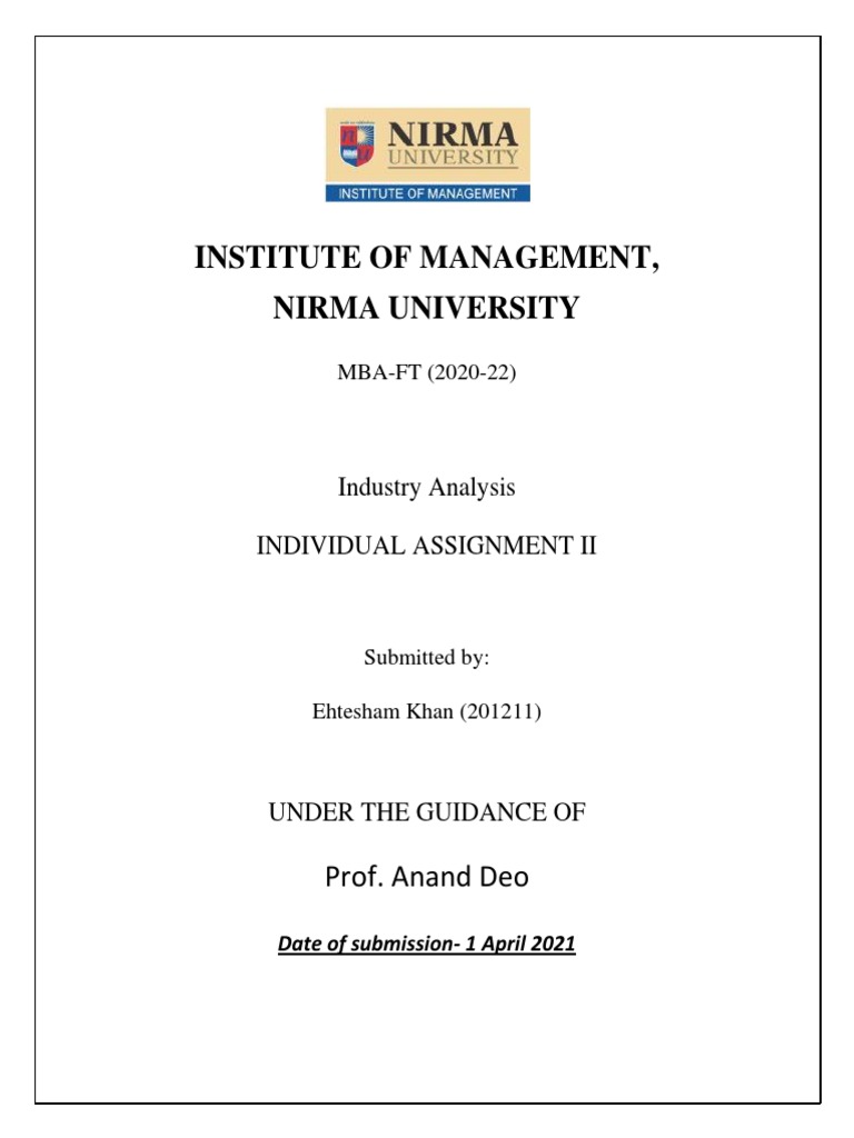 IA 201211 Individual Assignment 2 | PDF