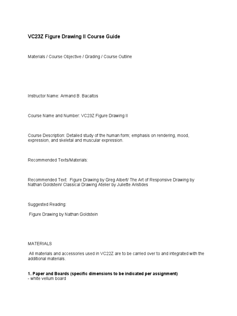 Figure Drawing | PDF | Figure Drawing | Drawing