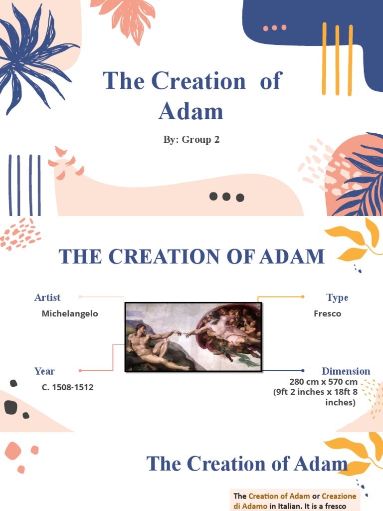 Group 2 (CREATION OF ADAM) | PDF | Michelangelo | Paintings