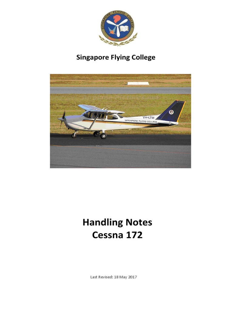 Handling Notes Cessna 172: Singapore Flying College | PDF | Takeoff ...