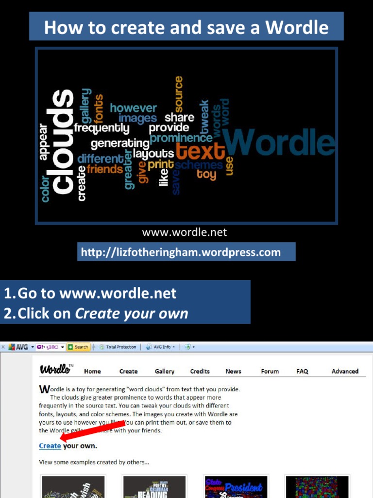 How To Create and Save A Wordle | PDF