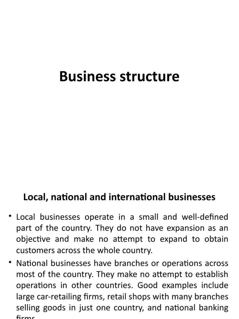 1.2 Business Structure | PDF | Free Trade | Privatization