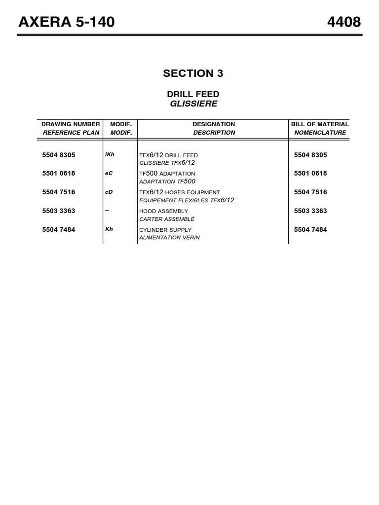 AXERA 5-140 4408: Section 3 | PDF | Nut (Hardware) | Screw