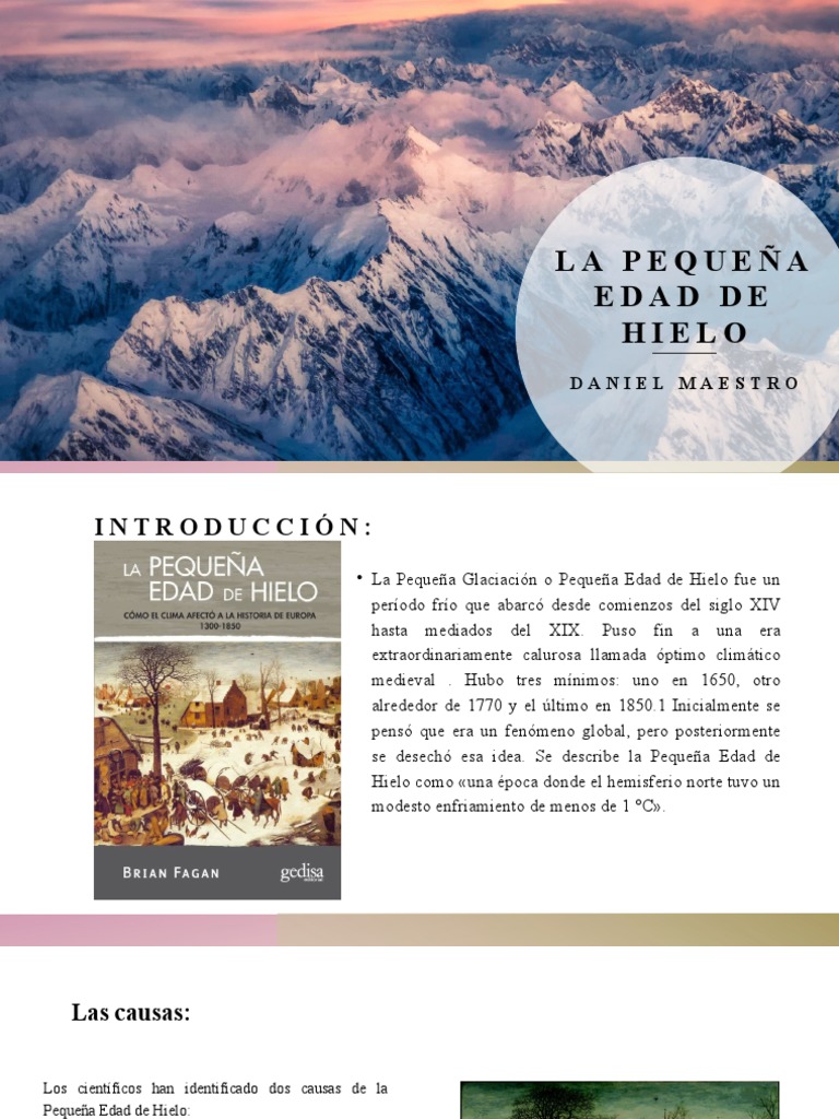 La Pequeña Edad de Hielo | PDF | Agua helada | Atmósfera