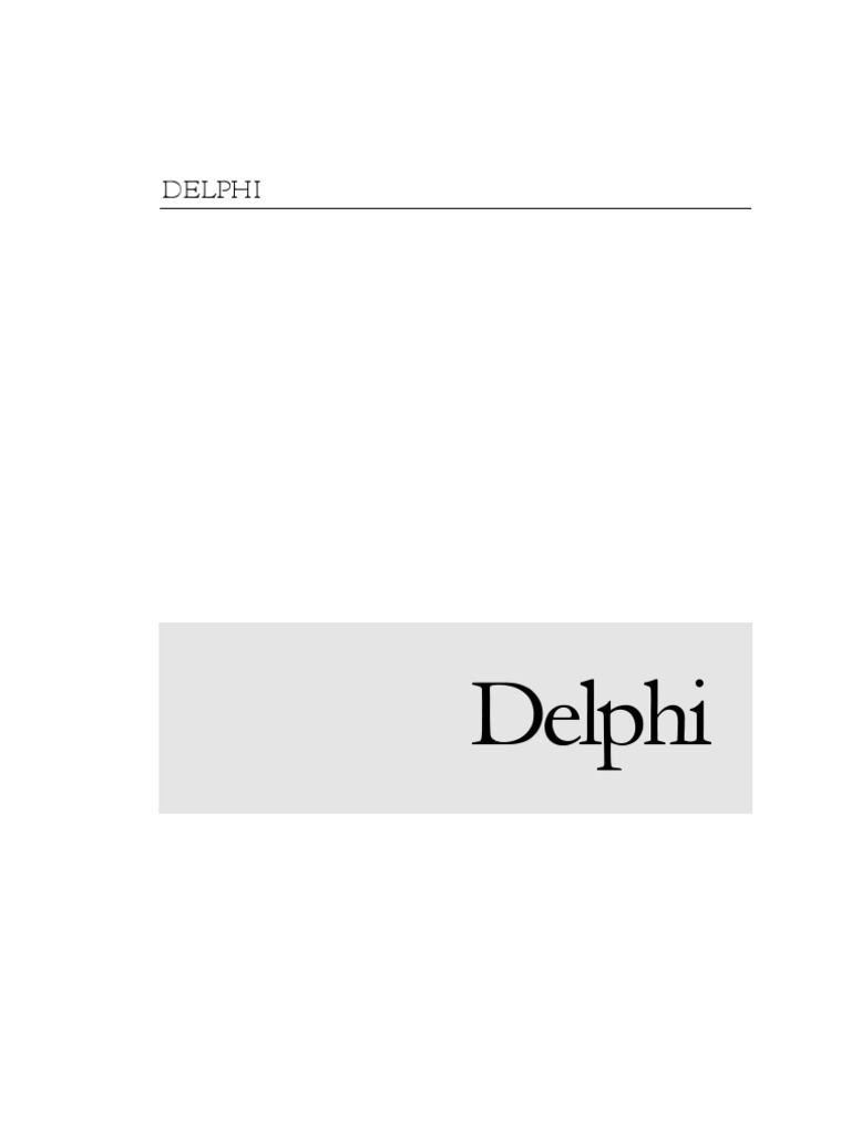 Curso de Delphi Completo | PDF