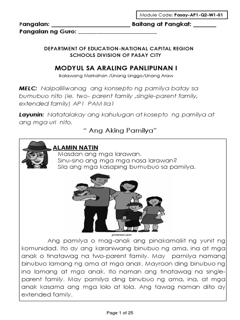 4 Pasay-AP1-Q2-W1 | PDF