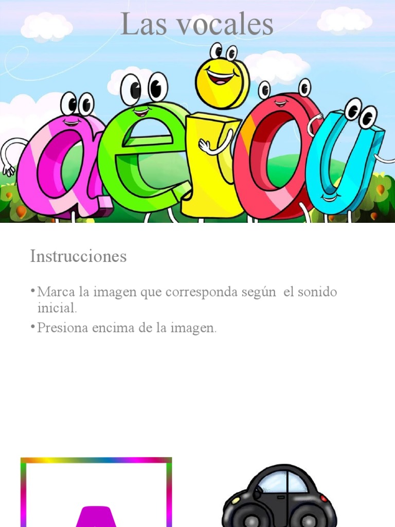 1.-Las Vocales Sonido Inicial | PDF