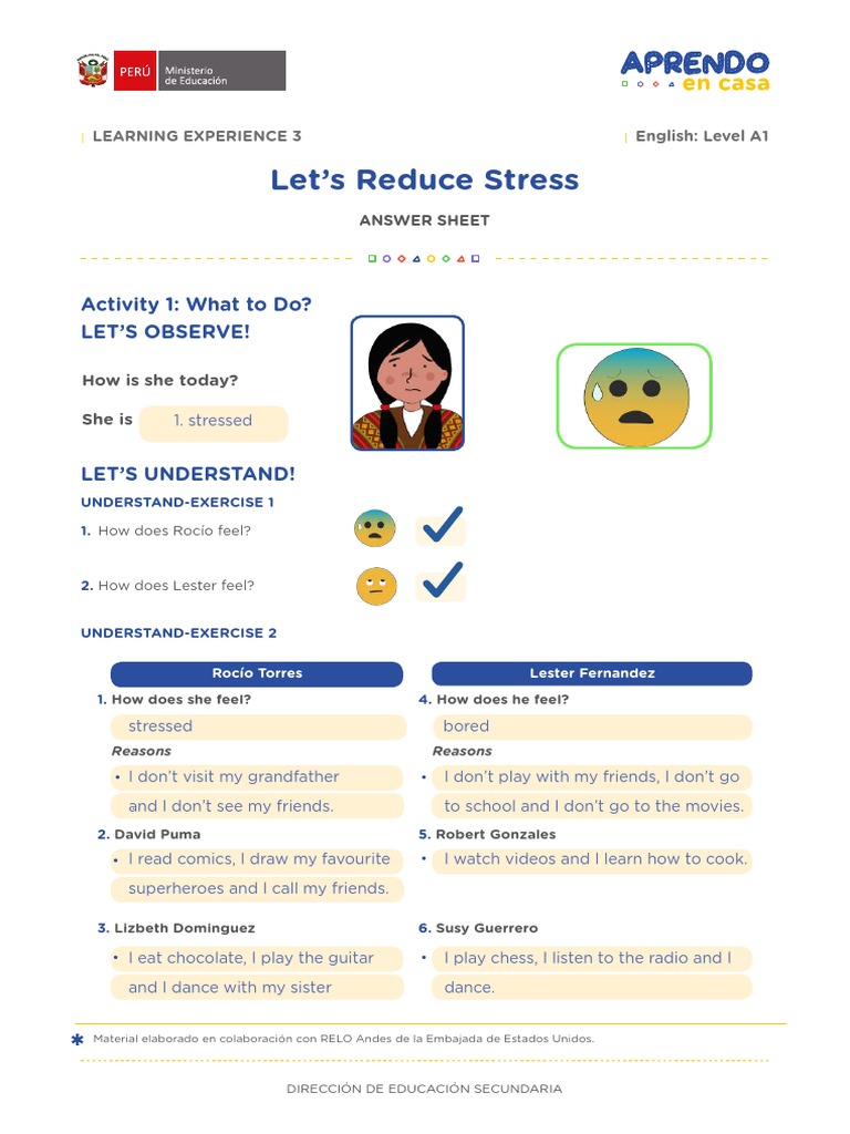 7 CICLO VII (3° Y 4°) Hoja de Respuestas EDA 3 - A1 | PDF