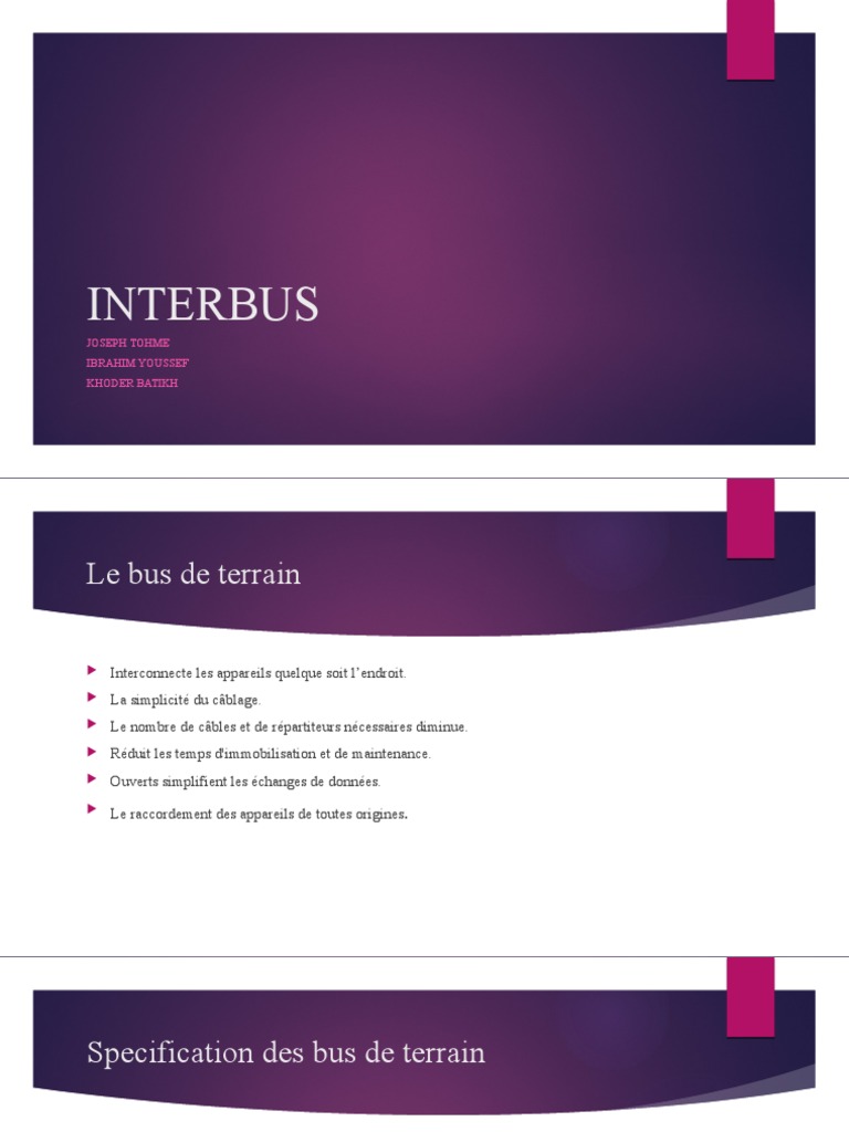 INTERBUS | PDF | Topologie de réseau | Ingénierie informatique