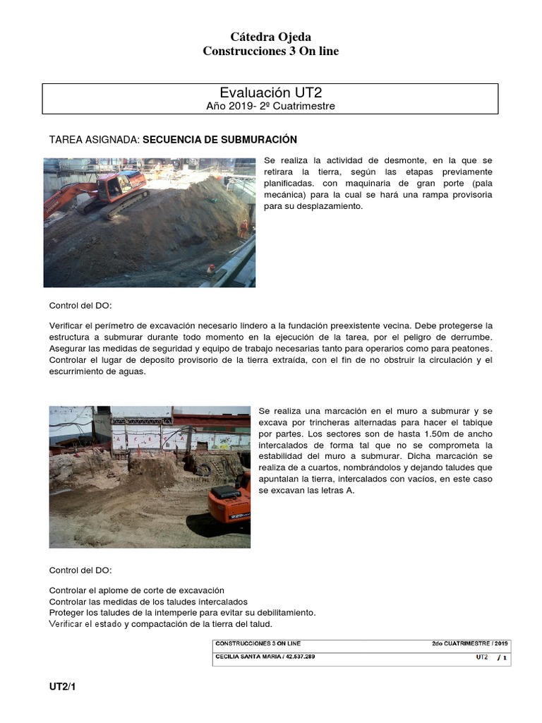 Secuencia de Submuración en Construcción | PDF | Fundación profunda ...
