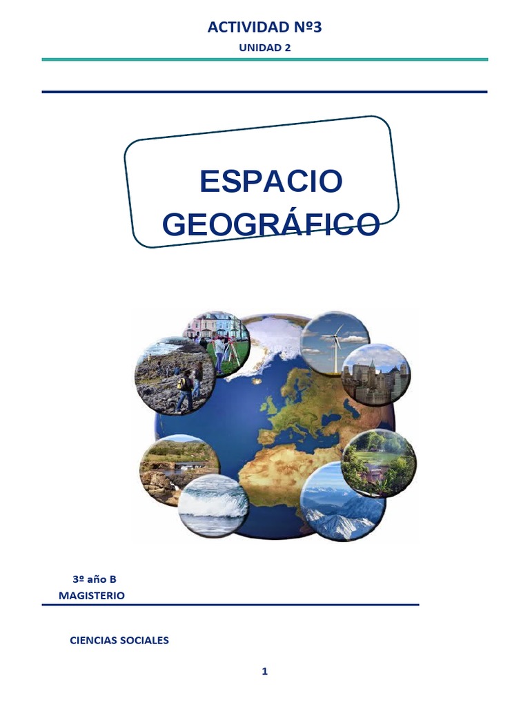 Espacio Geográfico | PDF | Geografía | Paisaje