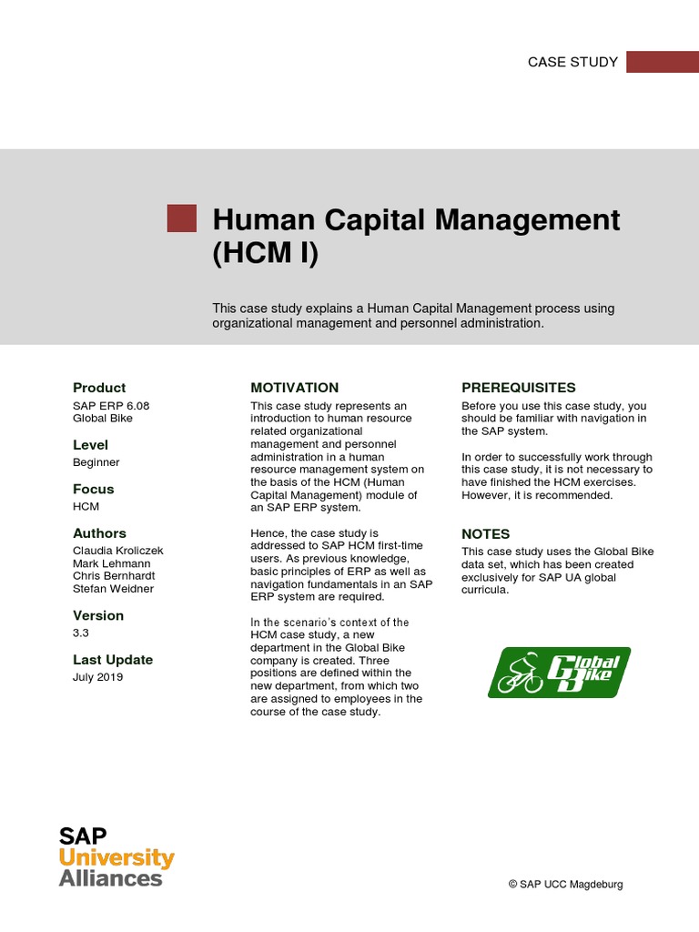Case - Study - HCM - I - GTH Parte3 | PDF | Performance Appraisal | Menu (Computing)