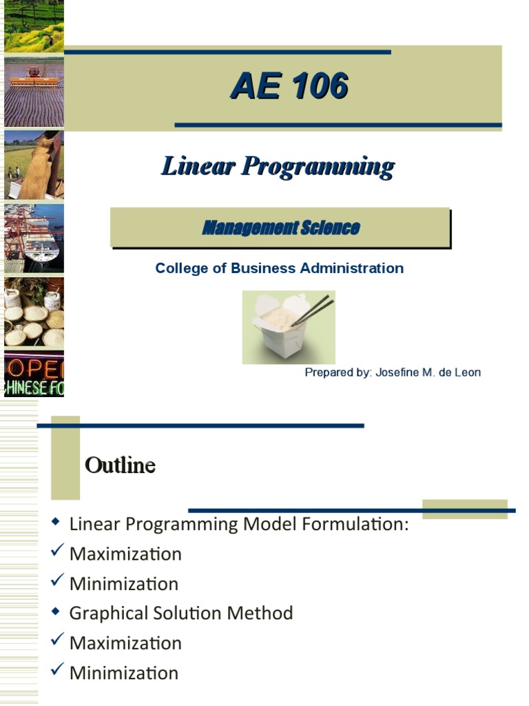 LP Model Formulation 2021 | PDF | Linear Programming | Mathematical ...