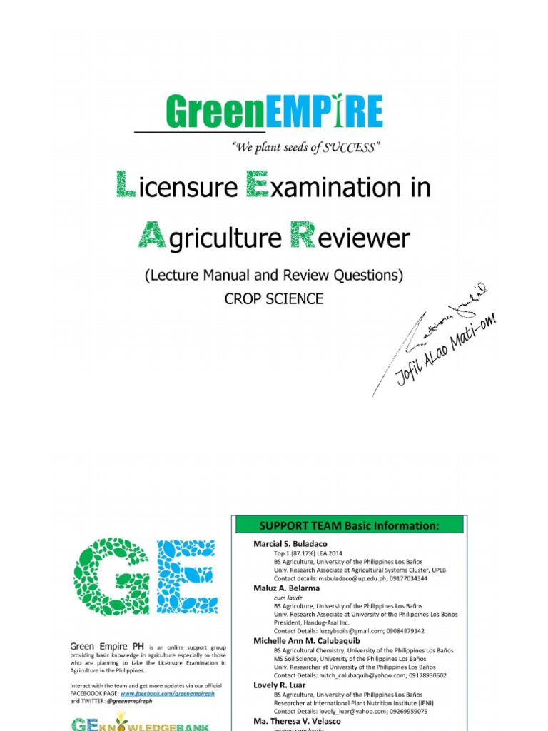 1 Crop Science Part 1 - Green Empire | PDF