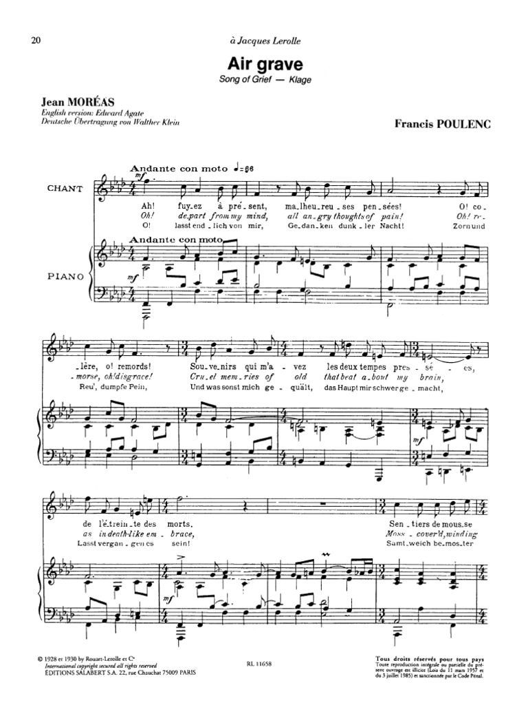 Air Grave - Poulenc | PDF