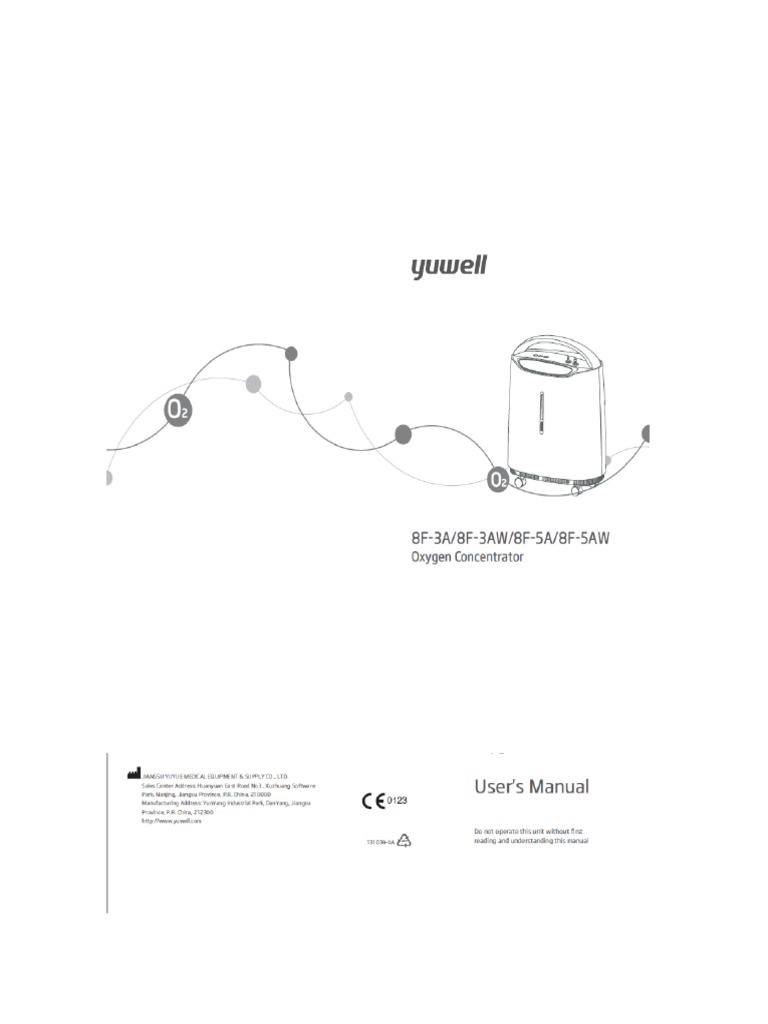 Concentrador Yuwell (Manual) | PDF | Oxígeno | Control remoto
