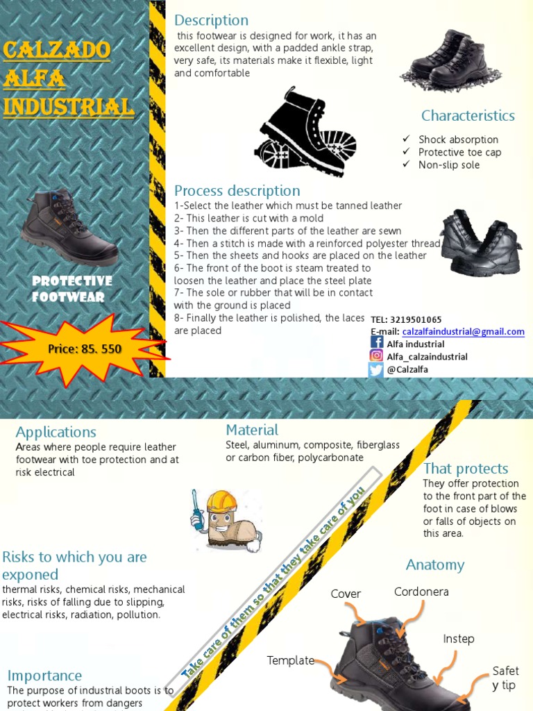 Protective Leather Footwear for Industrial Environments: Design ...