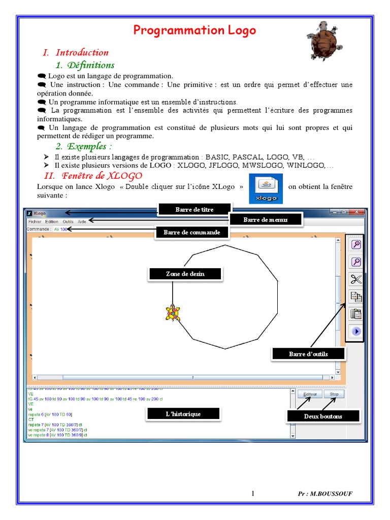 Programmation Logo | Descargar gratis PDF | Programmation informatique | Programme informatique