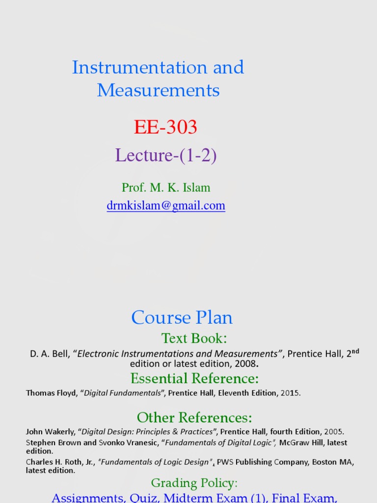 Im Ee303 1 | PDF | Accuracy And Precision | Calibration