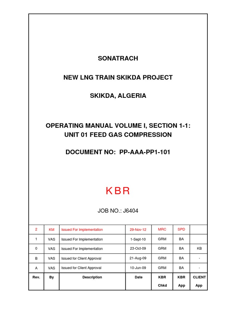 PP Aaa PP1 101 | PDF | Valve | Liquefied Natural Gas