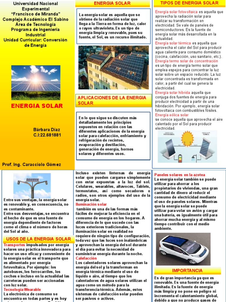 TRIPTICO CORTE 3.pptxENERGIA SOLAR | PDF | Energía solar | Energía ...