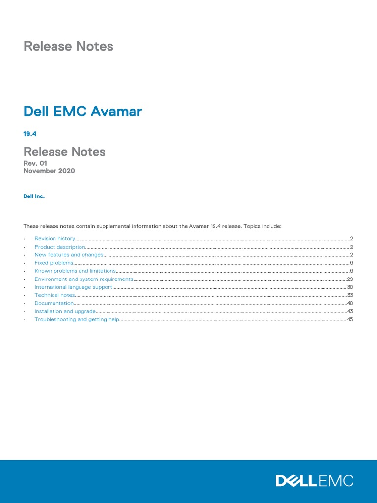 Dell EMC Avamar | PDF | I Pv6 | Backup