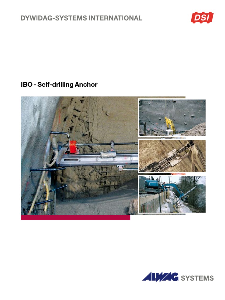 DSI ALWAG Systems IBO Self Drilling Anchor e | PDF | Deep Foundation ...