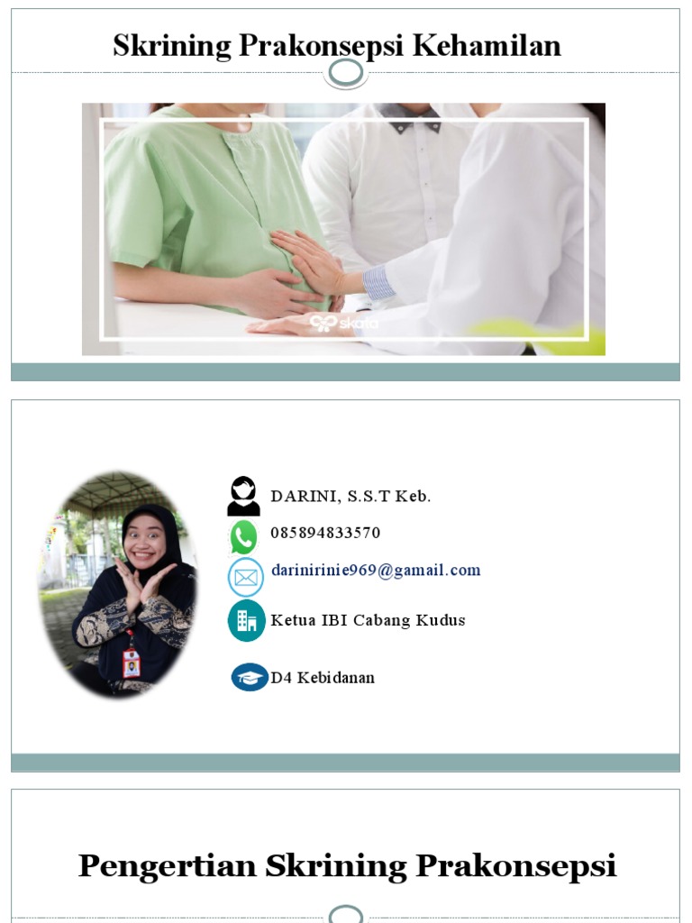 Skrining Prakonsepsi | PDF