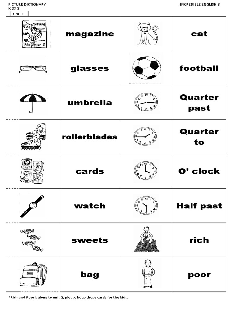 A Visual Vocabulary: Picture Dictionary for English Language Learners ...