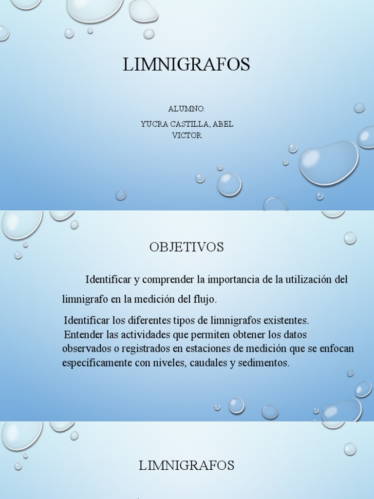 Importancia y Funcionamiento de Limnigrafos | PDF | Descarga ...
