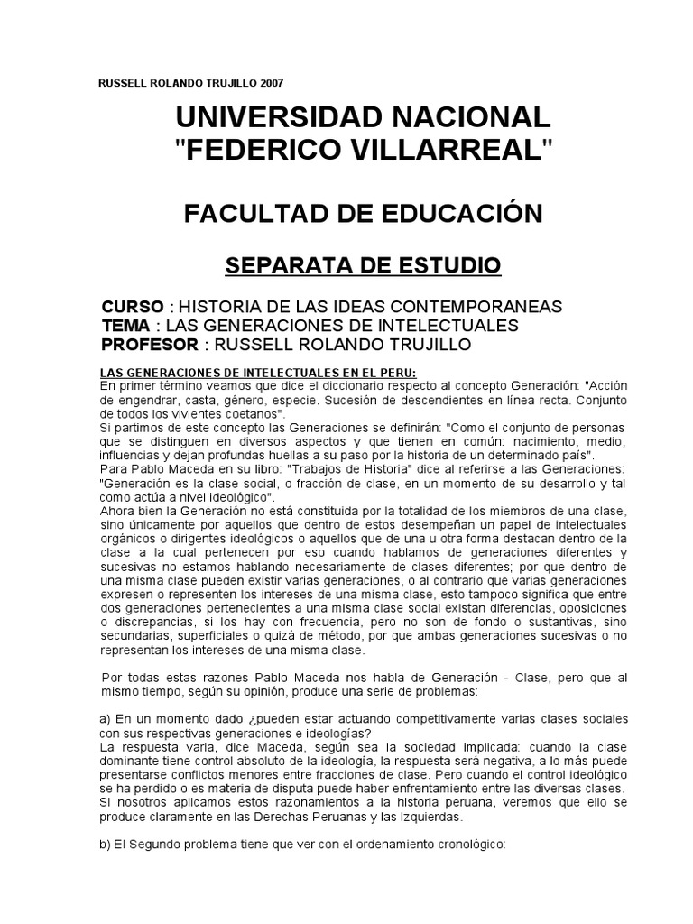 Russell Rolando Trujillo 2007 | PDF | Perú | Ideologías