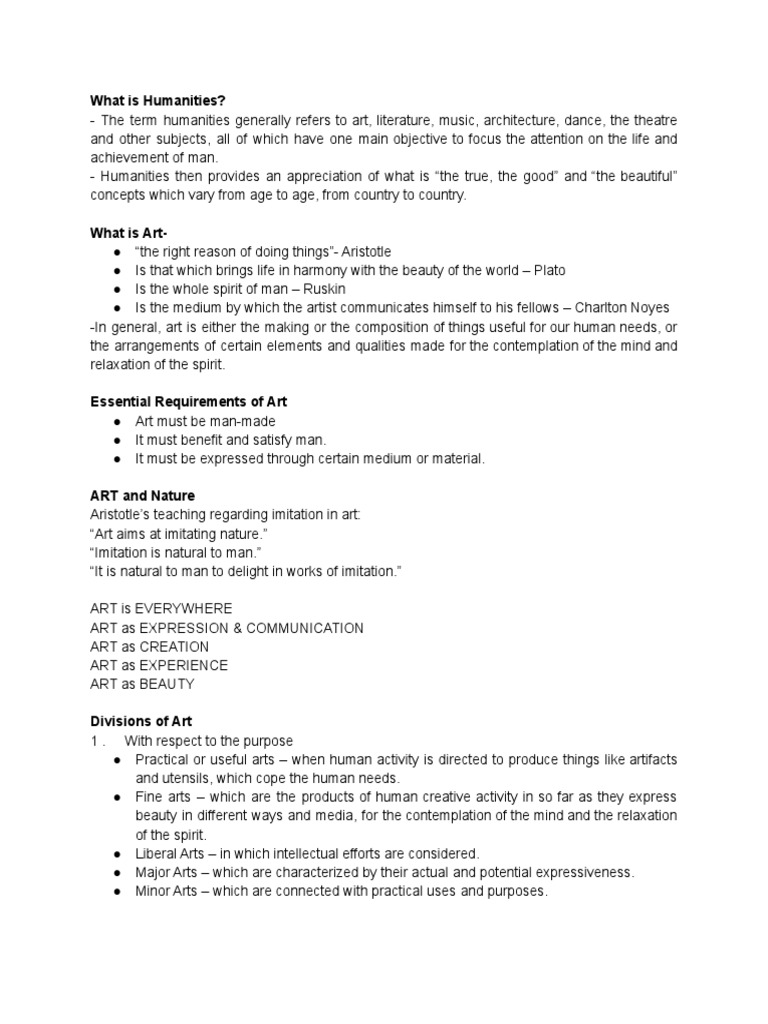 Art Appreciation Lesson 1 2 3 4 | PDF | Abstract Art | Aesthetics