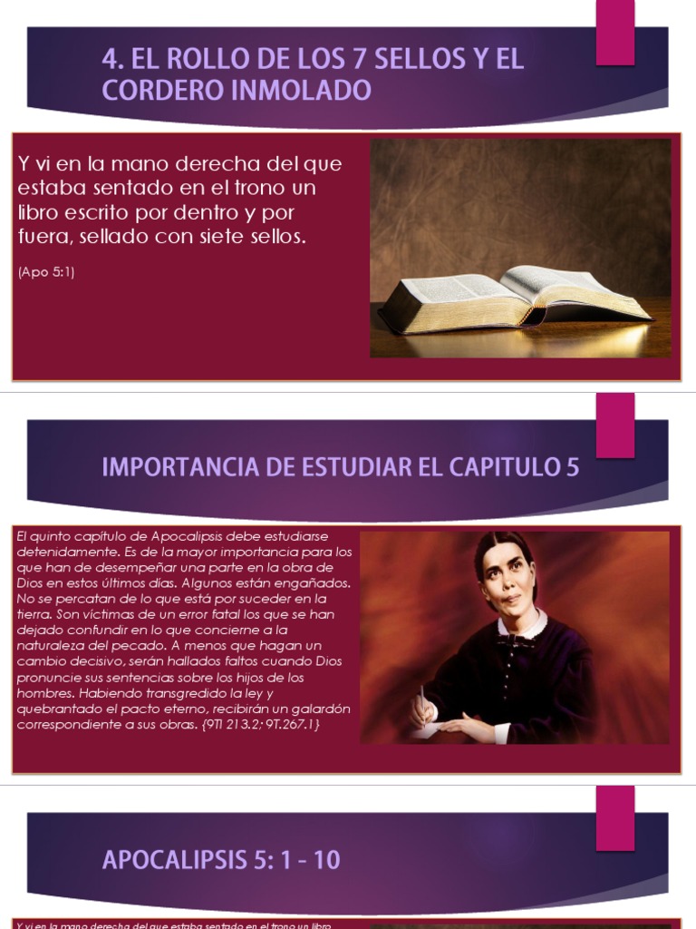 El Rollo de Los Siete Sellos y El Cordero Inmolado | PDF | Cordero de ...