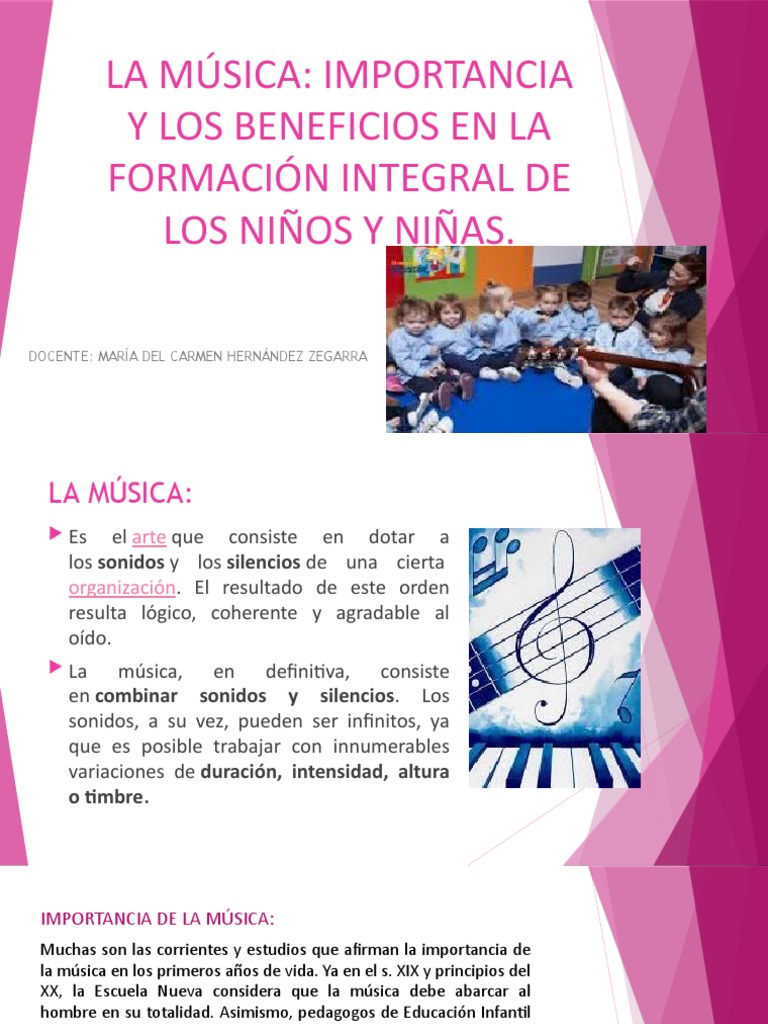 La Musica Importancia y Los Beneficios | PDF | Ritmo | Aprendizaje