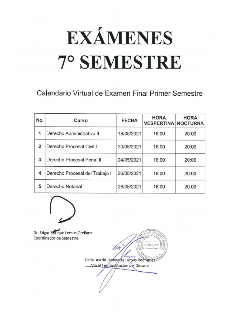 Examen Final 7mo. Semestre 2021 | PDF