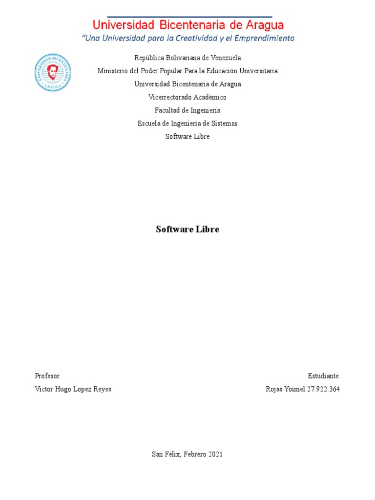 Actividad 1 Software Libre | PDF | Software libre | Distribución de Linux