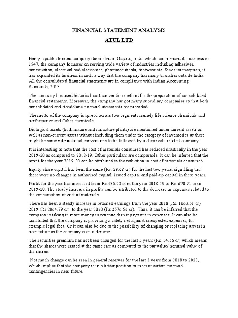 Financial Statement Analysis | PDF | Investing | Dividend