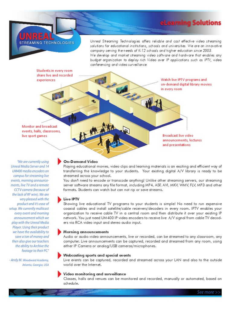 Unreal: Elearning Solutions | PDF | Streaming Media | Computer Network