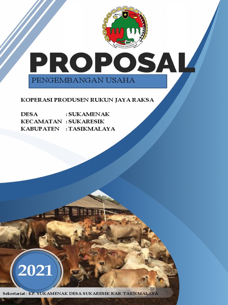 Proposal Koperasi Produsen Rukunjaya Raksa | PDF