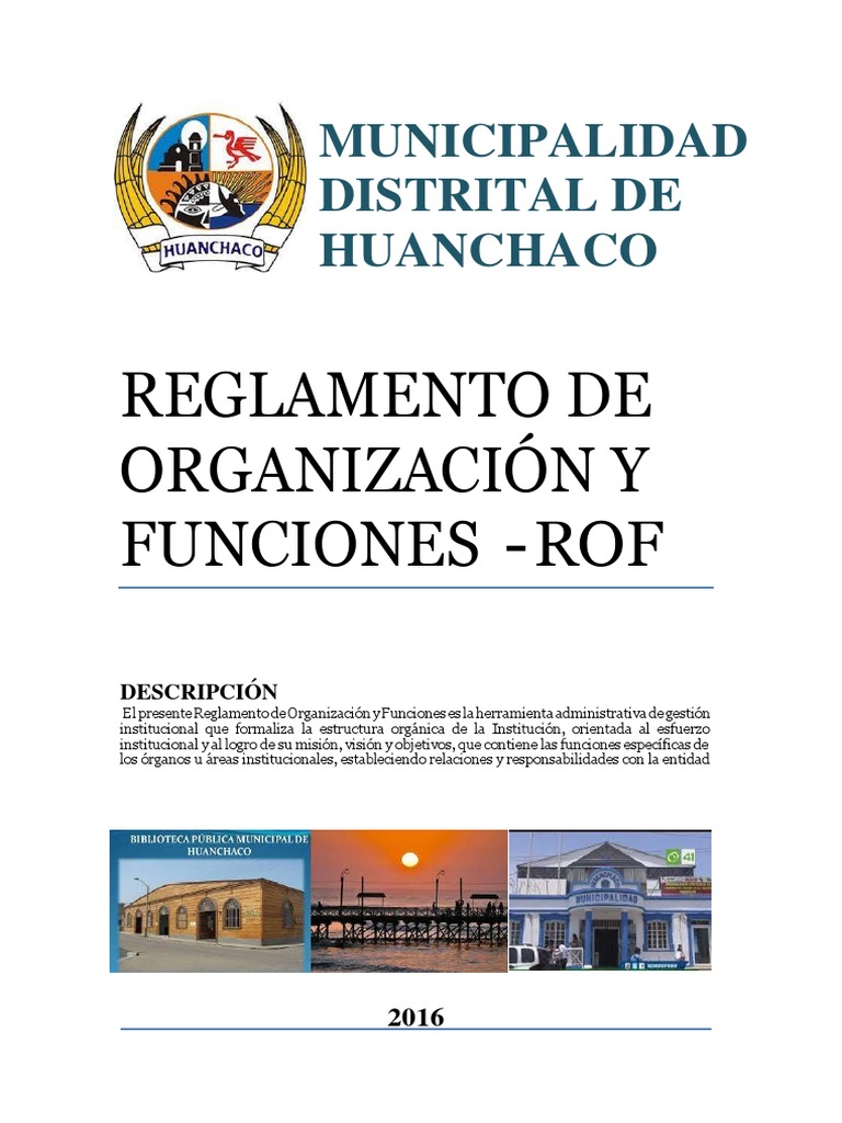 Rof Huanchaco | Descargar gratis PDF | Alcalde | Gobierno local