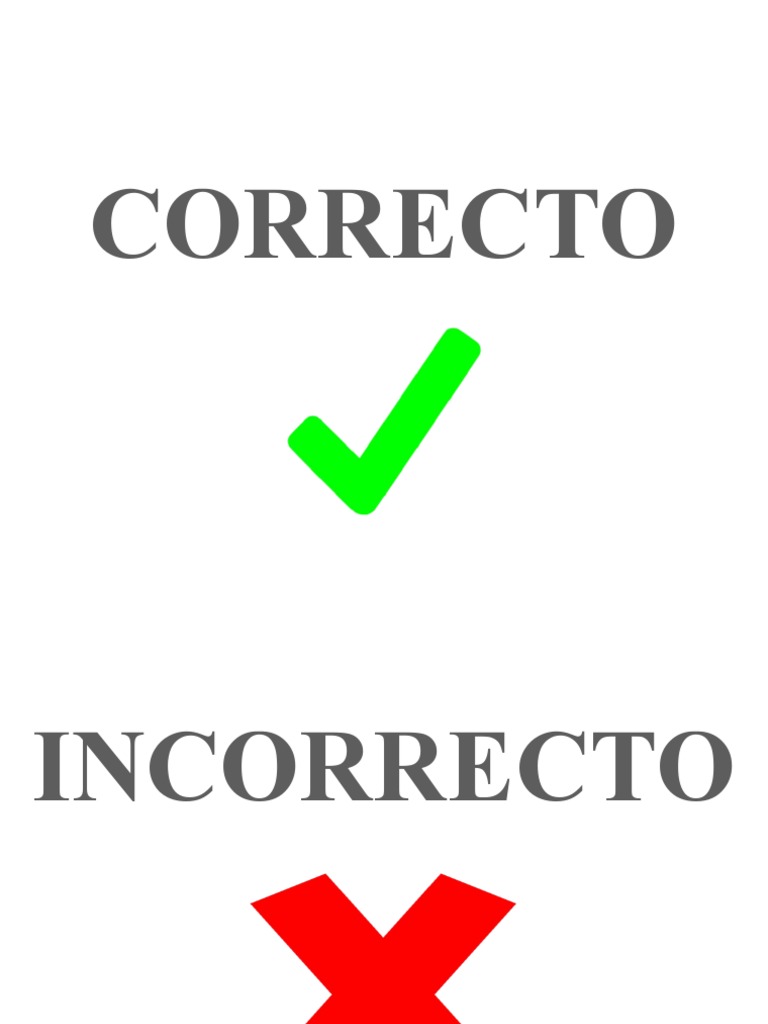 Correcto e Incorrecto | PDF