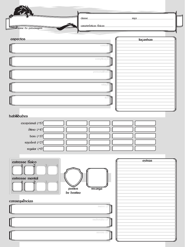 Ficha Fate Medieval | PDF