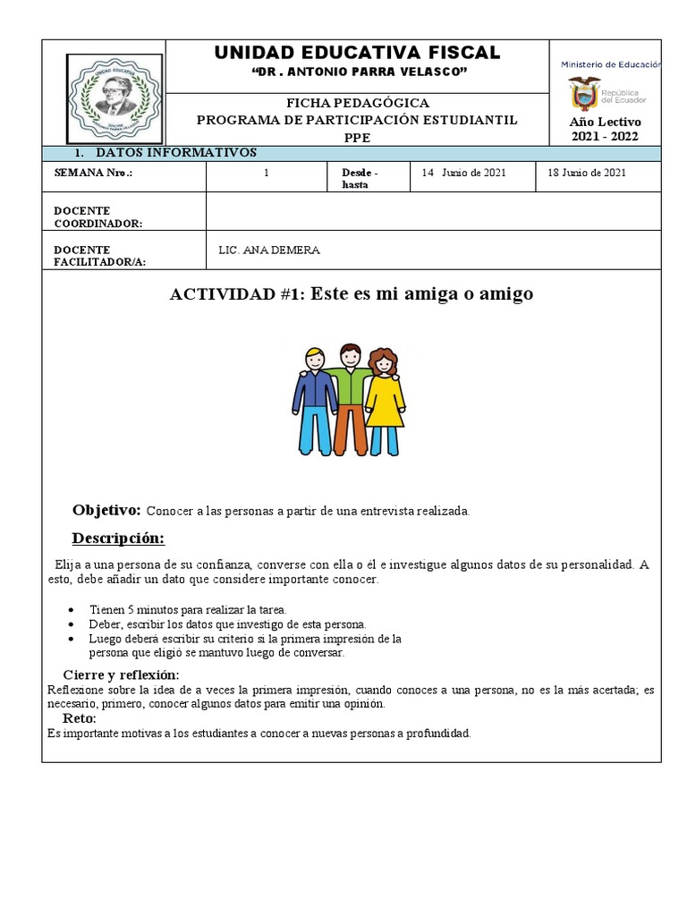 Ppe - Actividad - 2 - Segundo Bgu | PDF | Sicología | Educación avanzada