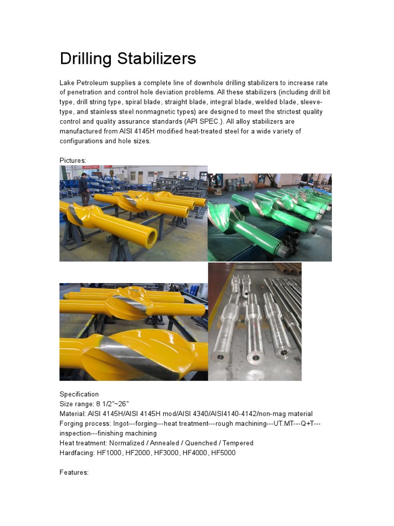 Drilling Stabilizers | PDF
