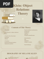 Melanie Klein's Object Relations Theory | PDF | Attachment Theory ...