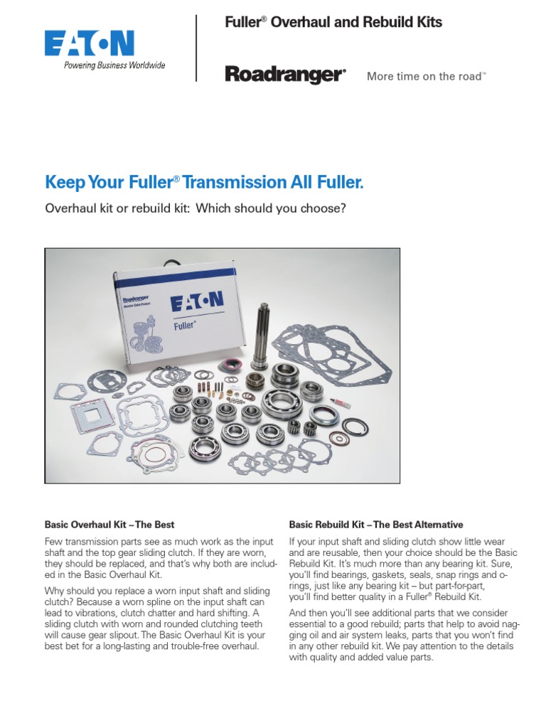 Keep Your Fuller Transmission All Fuller.: Fuller Overhaul and Rebuild ...