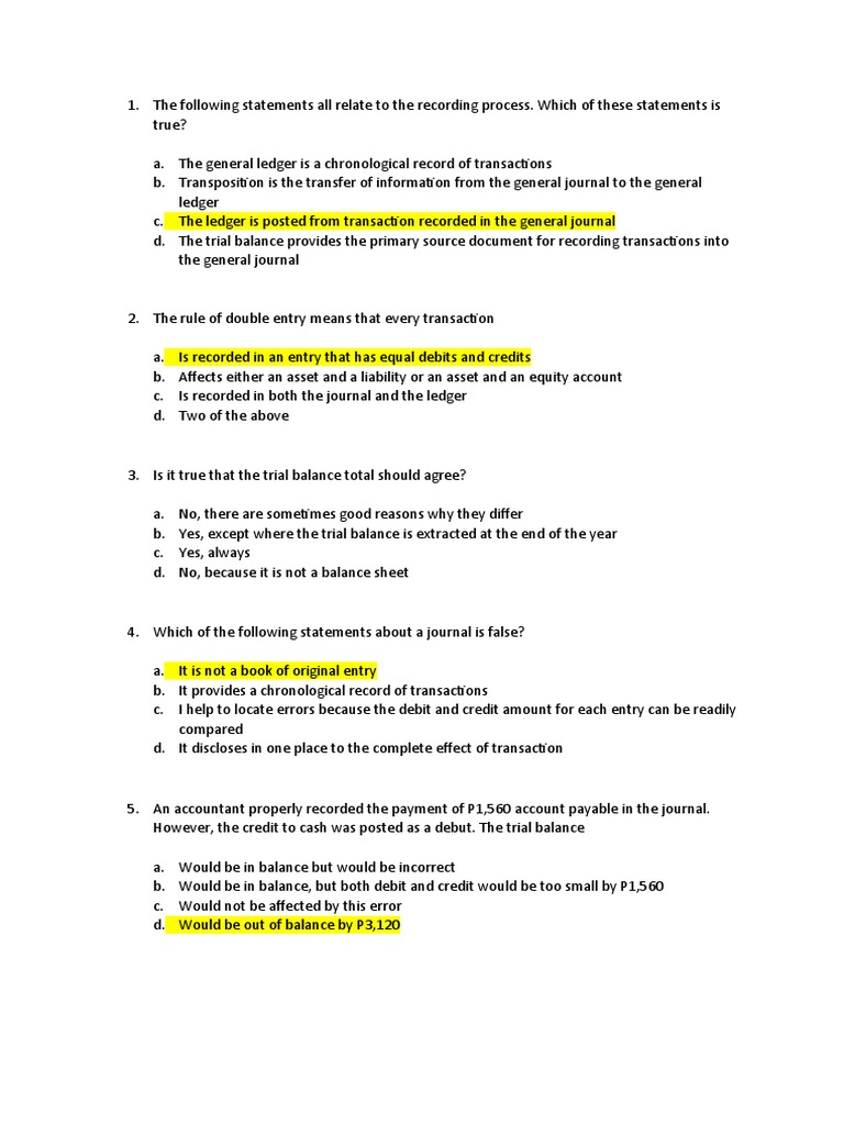 The Following Statements All Relate To The Recording Process | PDF