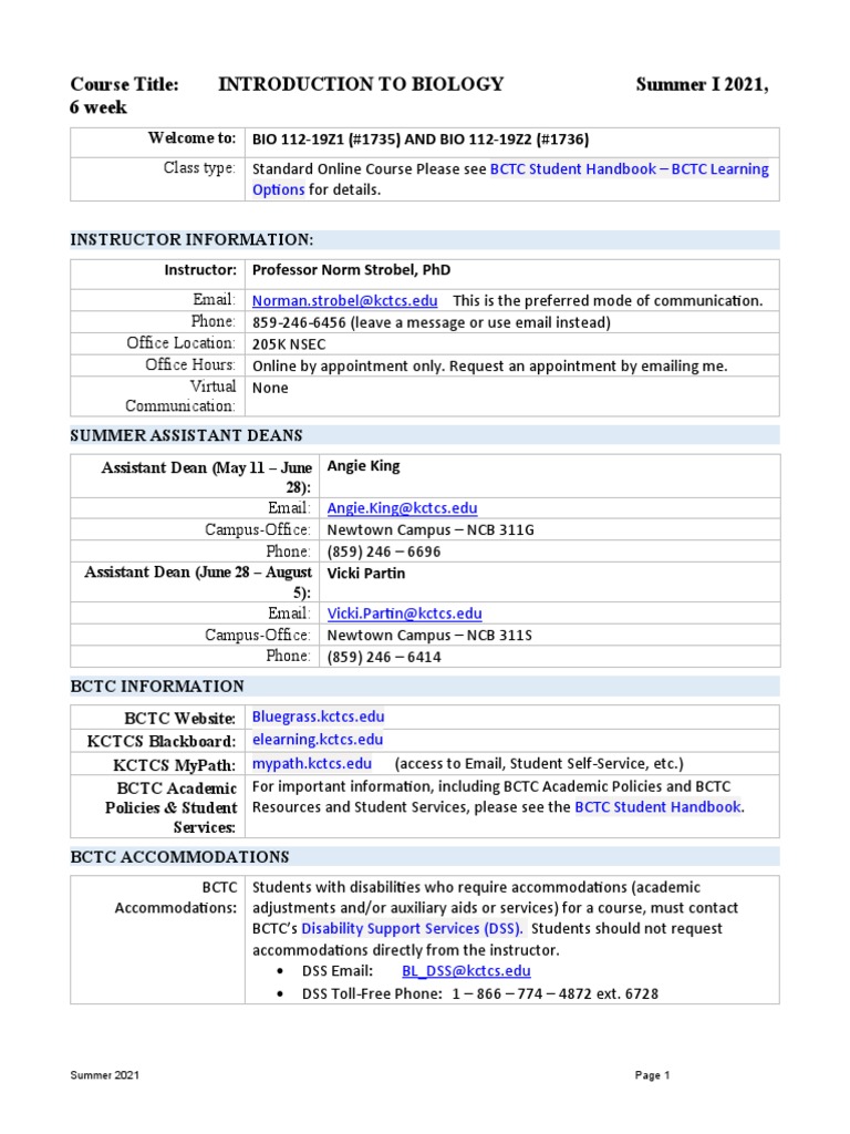Introduction to Biology Online Course | PDF | Scientific Method | Science