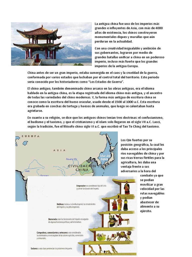 La Antigua China | PDF | Historia de china | China